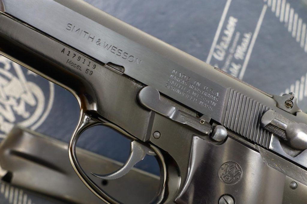 S&W, Model 59, Near NIB, Spare Mag, A179119, A-1795 - Historic Investments