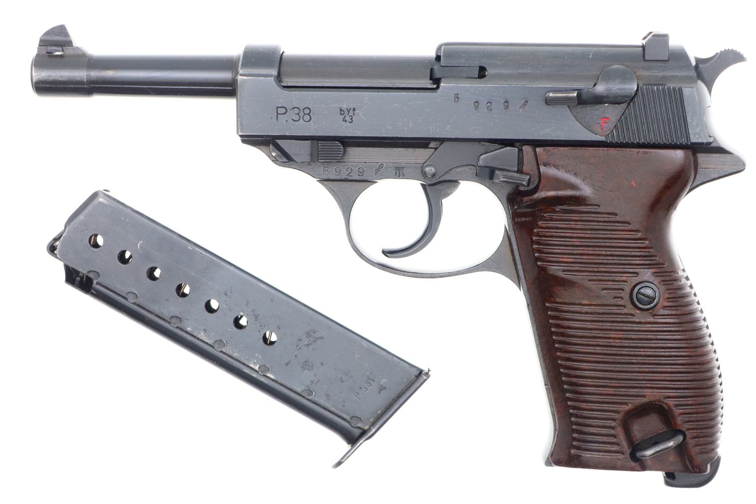 Mauser P38, BYF 43, German Military Pistol, 6929f, FB01207 - Semi Auto ...